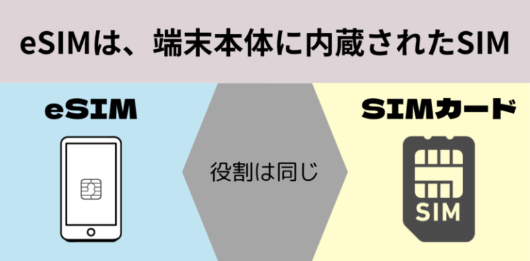 eSIMとSIMカードの違いを解説「結局どっち？」を解決しよう | 働かずにだらだらと生きる